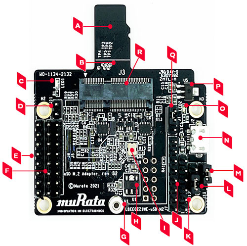 uSD-M2 Adapter - LBEE0ZZ1WE-TEMP | Wi-Fi® Modules / Wi-Fi® + Bluetooth ...